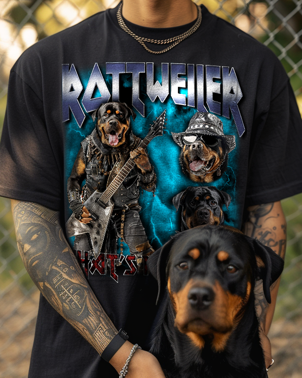 Rottweiler Bootleg Rap, Heavy Metal T-Shirts - Custom Personalized ...